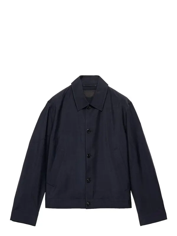 Prada Mohair And Wool Blouson Jacket - Blue