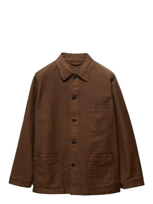 Prada Cotton Blouson Jacket - Brown