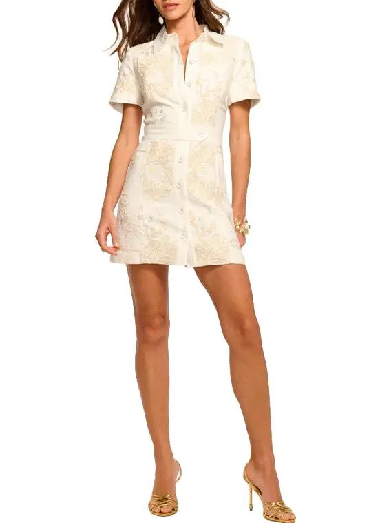 Ramy Brook Shannon Embroidered Dress - White Embroidery