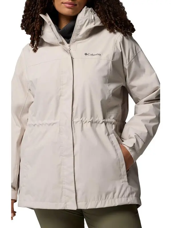 Columbia Hikebound Ii Long Waterproof Jacket - Dark Stone