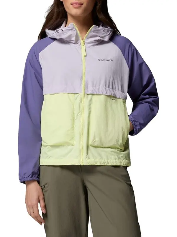 Columbia Spire Valley Windbreaker - Citron Haze/lavender Pearl