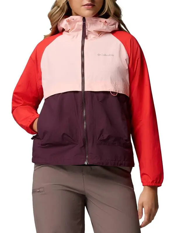 Columbia Spire Valley Windbreaker - Moonvista/pink Sand/red