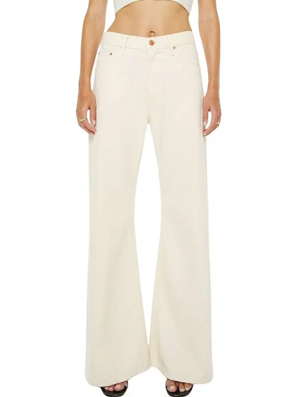 MOTHER High-waist Wide-leg Jeans - Natural