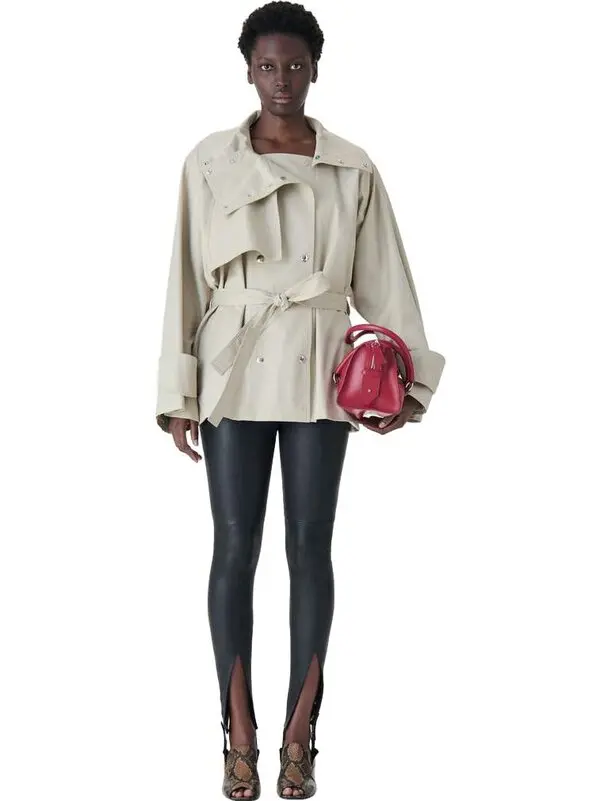 IRO PARIS Ralya Short Trench Jacket - Warm Grey