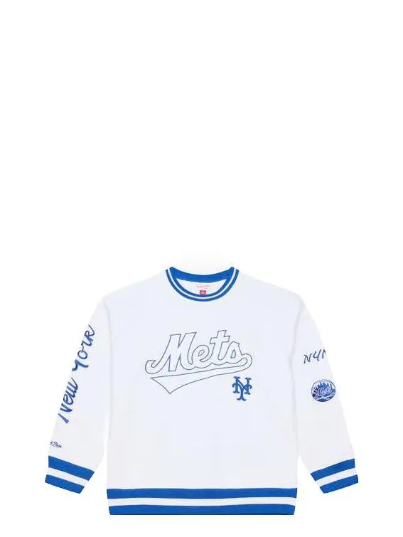 Mitchell & Ness New York Mets Arctic Fleece Sweatshirt - White