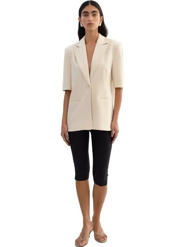 LAMARQUE Hazel Faux Suede Blazer - Opal