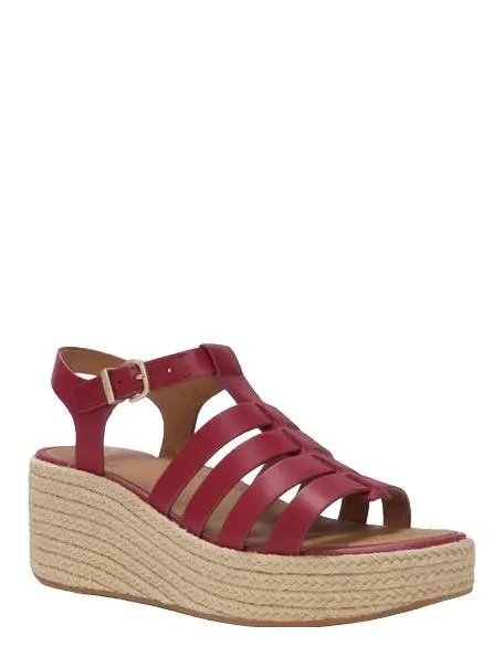 Fitflop Platfforms Espad Fisherman Sandals - Burnt Berry
