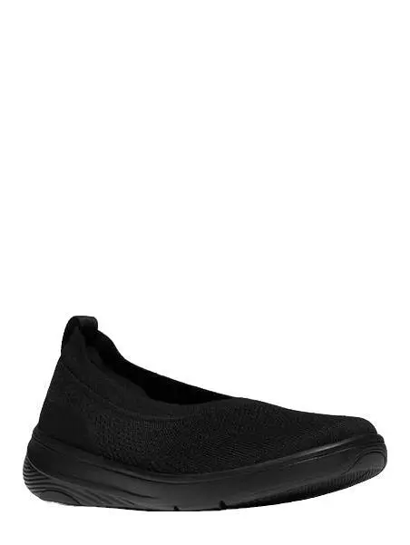 Fitflop Super-q Knit Ballerina Flats - All Black