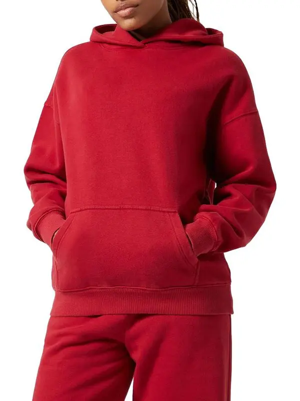 PACSUN Core Fleece Pullover Hoodie - Red