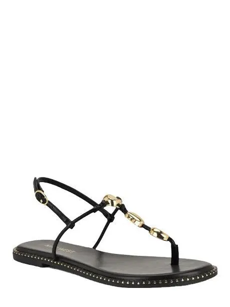 Nine West Derika T-strap Sandal - Black