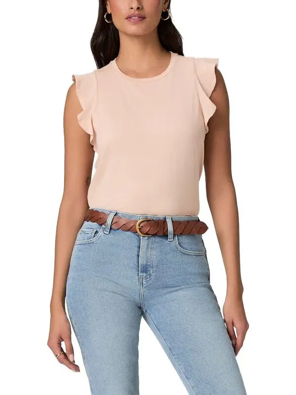 Paige Alaria Flutter Sleeve Top - Light Pink
