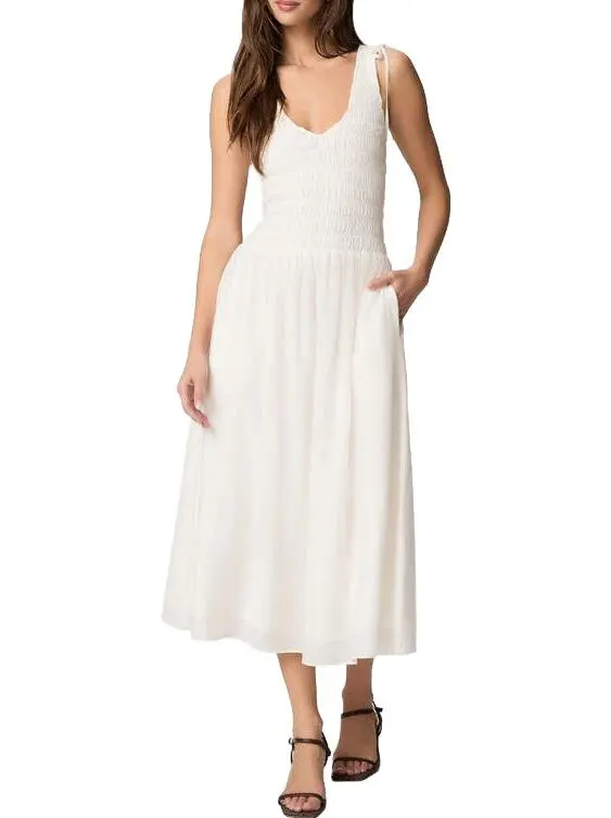 Paige Sebastian Smock Sundress - White