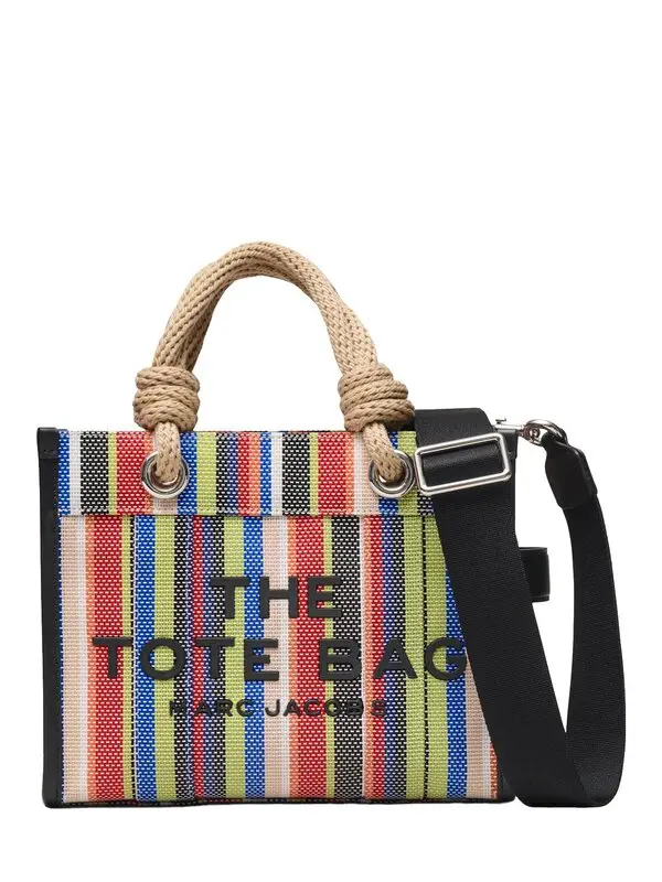 Marc Jacobs The Small Stripe Mesh Tote - Red Multi