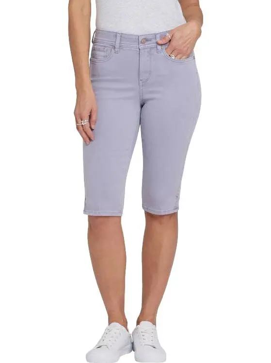 NYDJ Sophie Side Slit Capri Jeans - Vintage Lavender