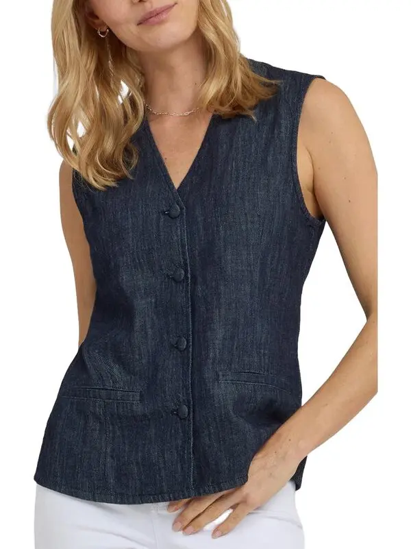 NYDJ Denim Vest - Dark Indigo