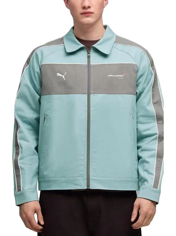 PUMA Mclaren Racing Coach's Jacket - Seafoam