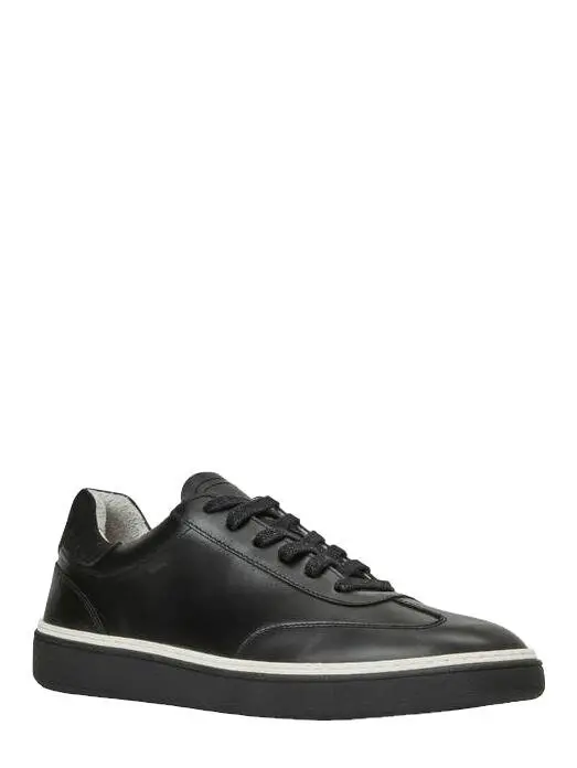 Aquatalia Milano Leather Sneaker - Black