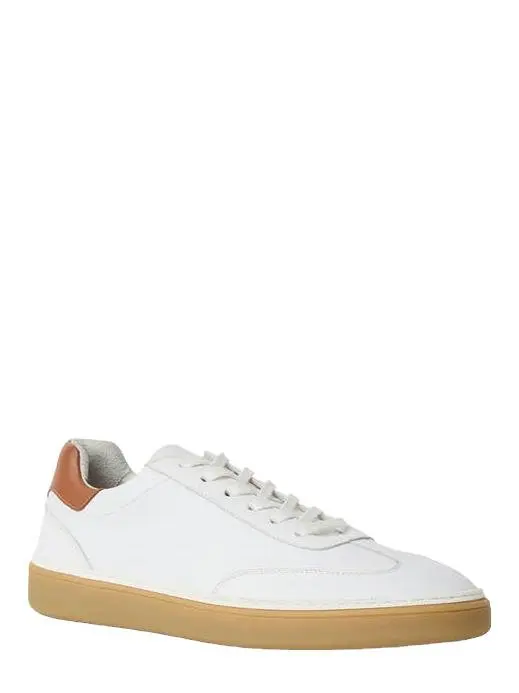 Aquatalia Milano Leather Sneaker - White