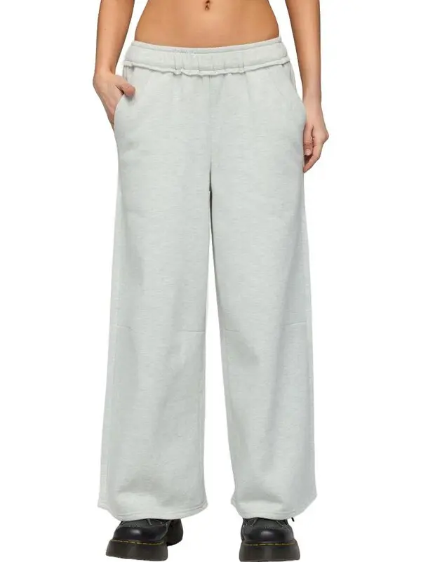 EDIKTED Kori Oversize Sweatpants - Gray-melange