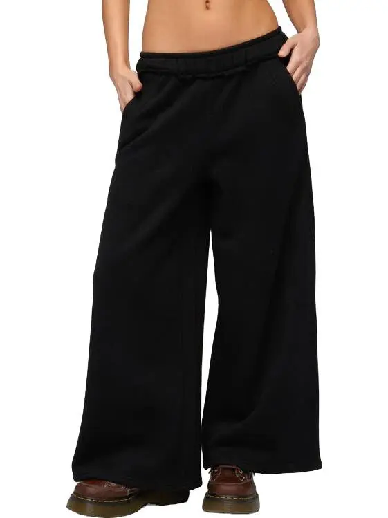 EDIKTED Kori Oversize Baggy Sweatpants - Black