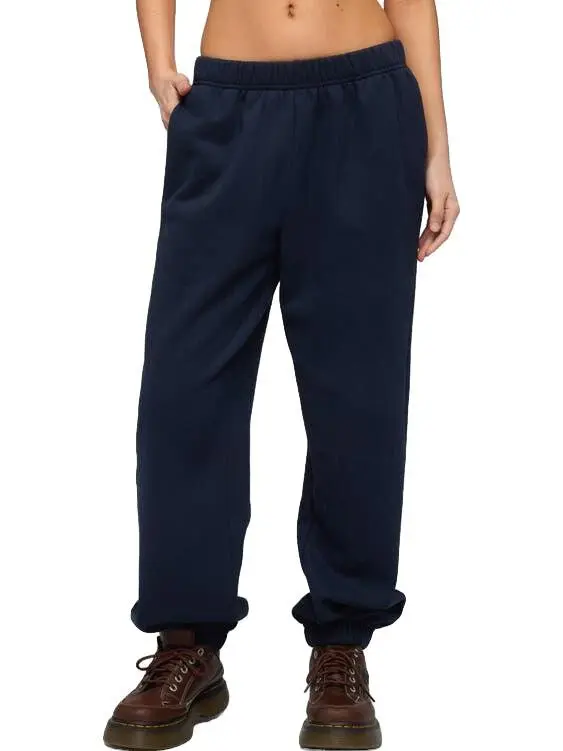 EDIKTED Clark Oversize Sweatpants - Navy