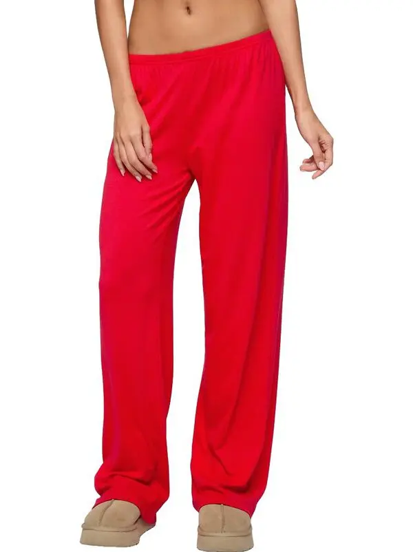 EDIKTED Justina Lounge Pants - Red