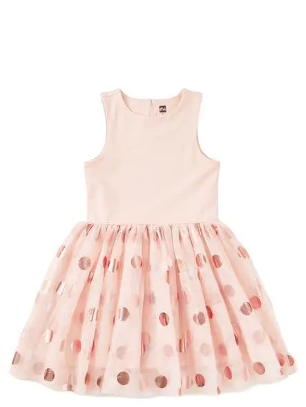 TEA COLLECTION Printed Tulle Ballet Dress - Flamenco Dots