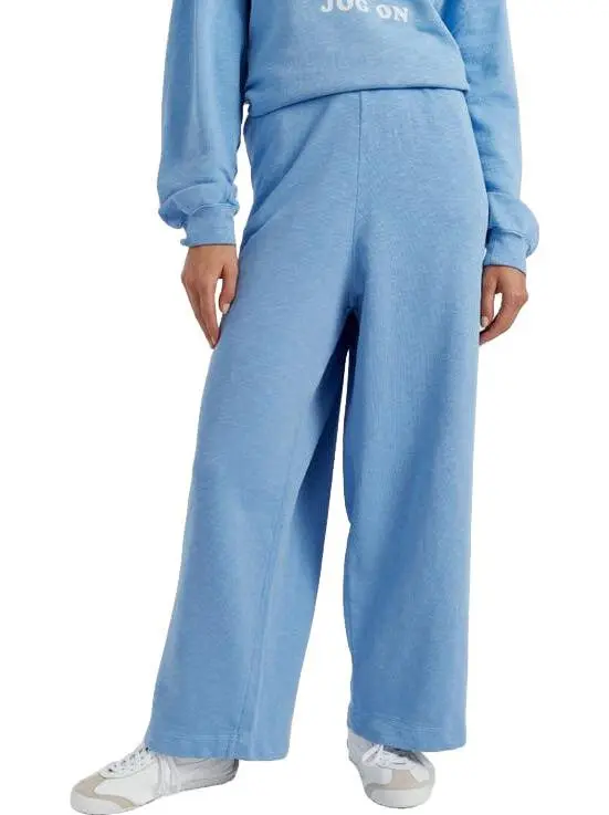 Chinti & Parker Graphic Cotton Sweatpants - Sky Blue