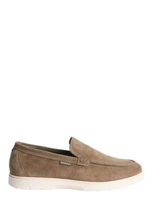 Barbour Suede Carty Loafers - Beige