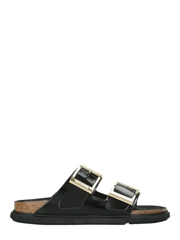 BIRKENSTOCK Leather Arizona Sandals - Black