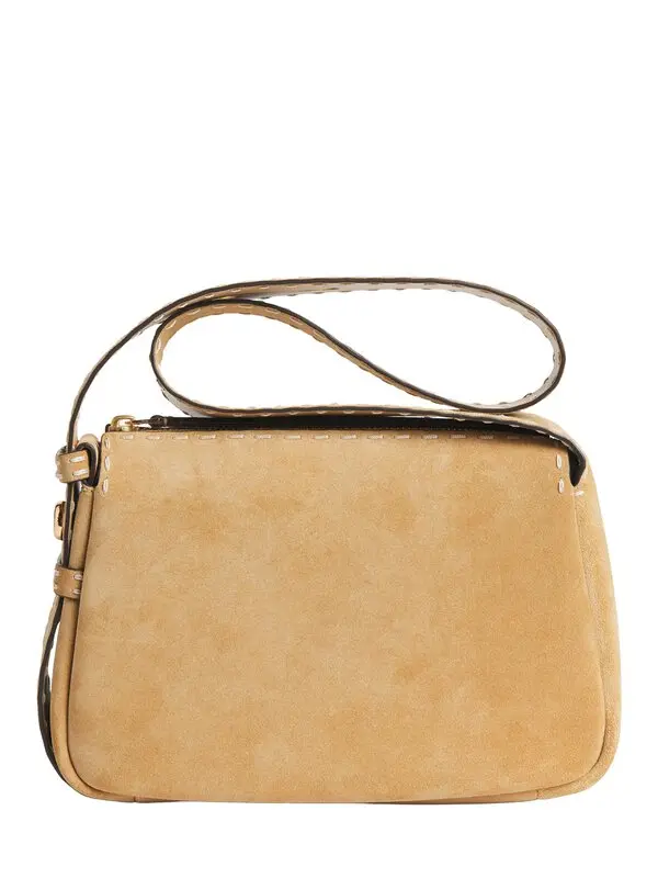 Tory Burch Small Romy Shoulder Bag - Beige