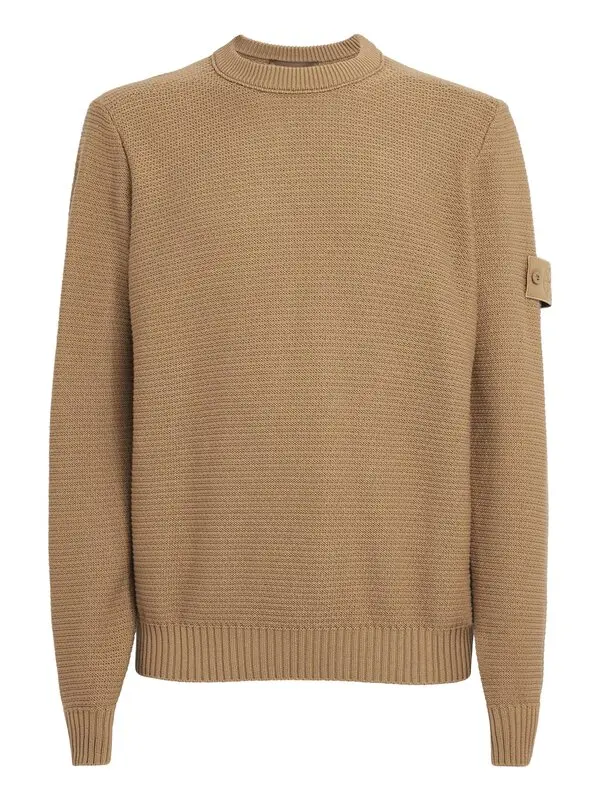 Stone Island Cotton-cashmere Ghost Sweater - Beige