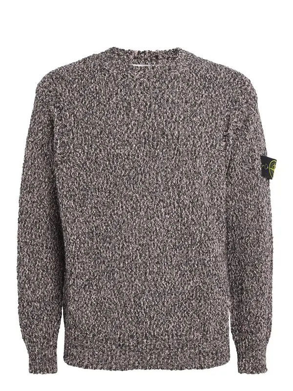 Stone Island Cotton Speckled Sweater - Rose Gold