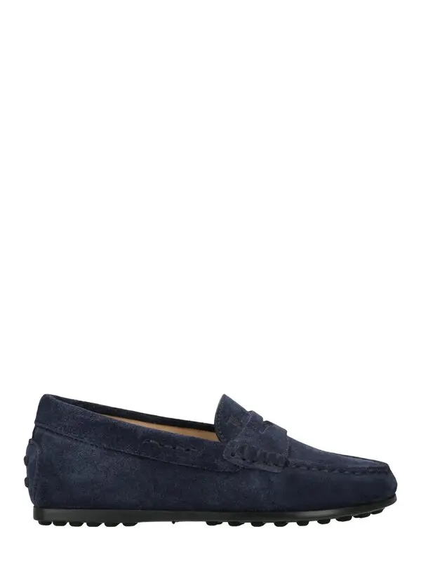 TOD'S Suede Gommino Loafers - Navy