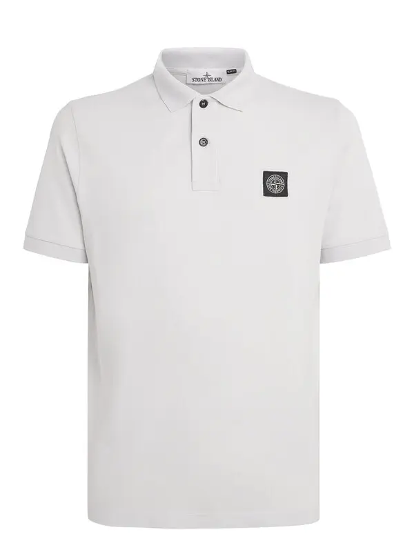 Stone Island Stretch Organic Cotton Polo Shirt - Blue