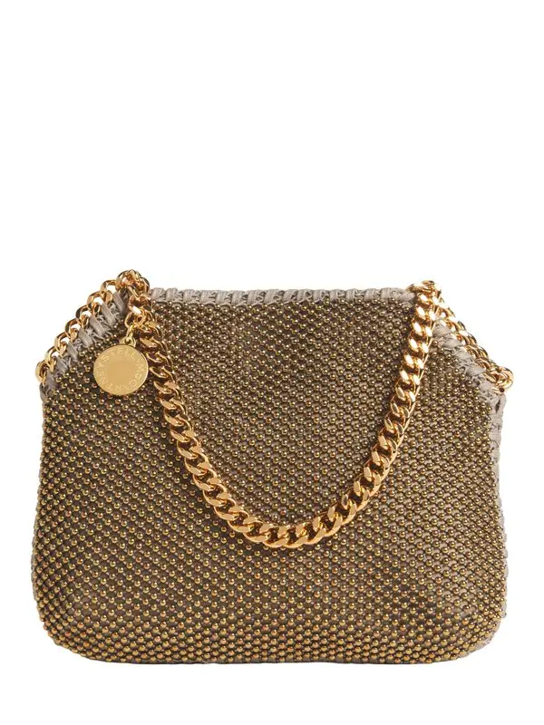 Stella McCartney Mini Stud Mesh Falabella Shoulder Bag - Brown
