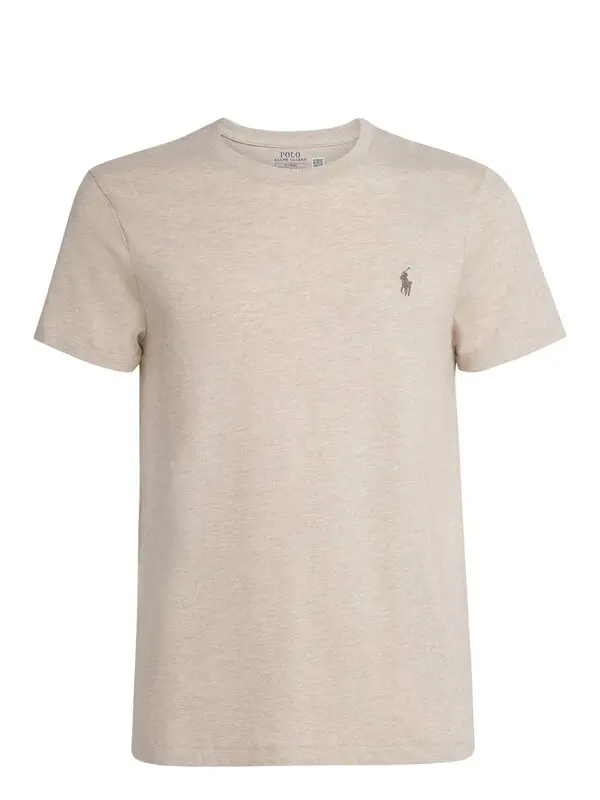 Polo Ralph Lauren Cotton Polo Pony T-shirt - Beige