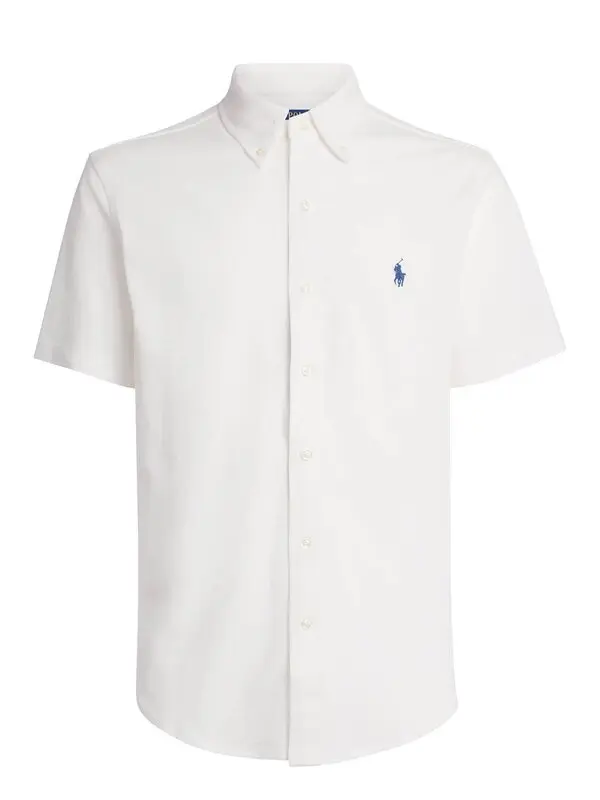 Polo Ralph Lauren Cotton Short-sleeve Featherweight Mesh Shirt - White