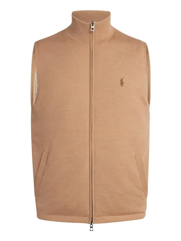 Polo Ralph Lauren Reversible Polo Pony Gilet - Brown