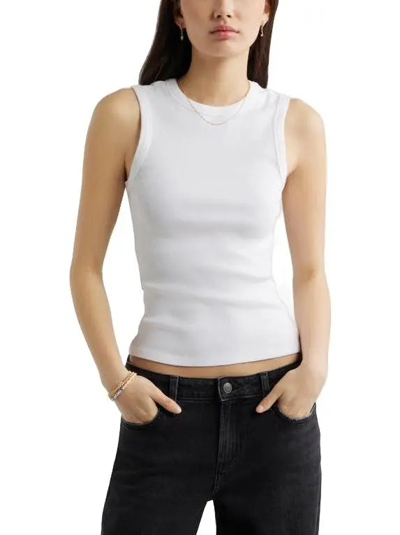 Bp. Crewneck Rib Tank - White