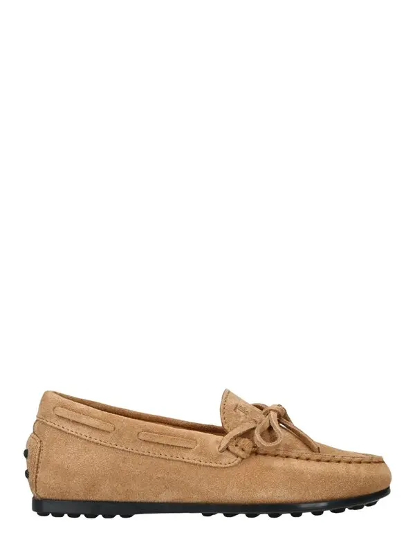 TOD'S Suede Gommino Driving Loafers - Brown