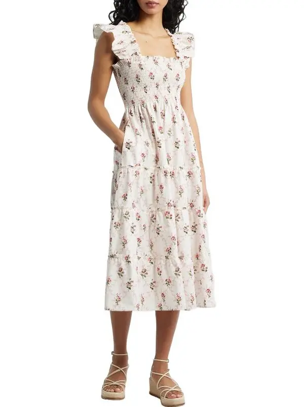Hill House Home The Ellie Gingham Nap Midi Dress - Briar Trellis