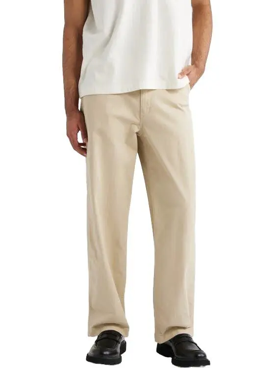 Bp. Straight Leg Cotton Stretch Twill Pants - Tan Nantucket