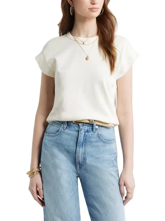 Treasure & Bond Drop Shoulder T-shirt - Ivory Egret