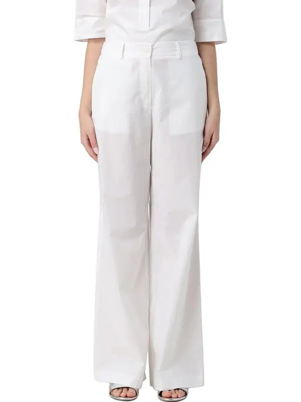 KANGRA Wide Leg Trousers - White