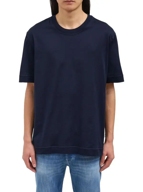 PAOLO PECORA Cotton T-shirt - Blue