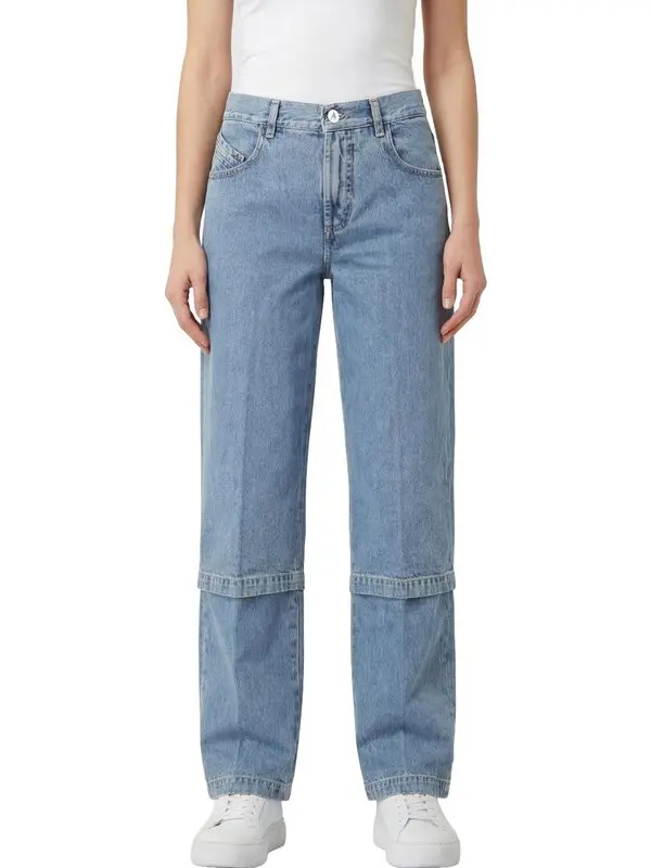 Attico Paneled Jeans - Denim