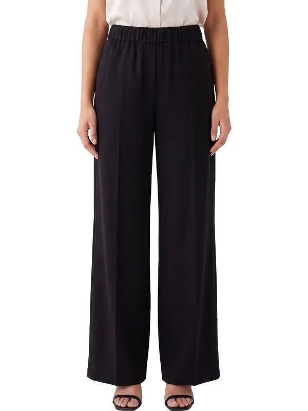 SEMICOUTURE Wide-leg Trousers - Black