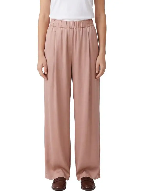 SEMICOUTURE Wide Leg Trousers - Pink