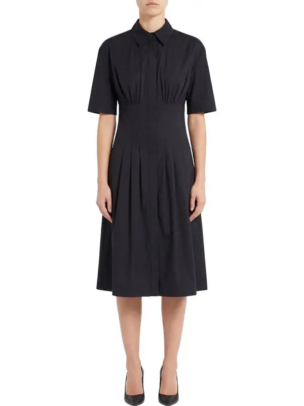 SEMICOUTURE Shirt Dress - Black